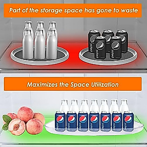 Lazy Susan for Refrigerator, Rectangle Turntable Organizer, Storage Turntable, Clear Lazy Susan for Fridge, Kitchen, Pantry, Cabinet