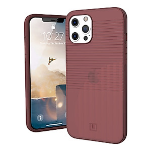 URBAN ARMOR GEAR [U] by UAG Designed for iPhone 12 Pro Max Case [6.7-inch screen] Case Aurora Rugged Lightweight Slim Stylish Shockproof Translucent Protective Phone Cover, Dusty Rose