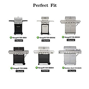WALBZS Grill Heat Shield Tent Nexgrill 2 Burner 720-0864,Nexgrill 720-0864 720-0864M 720-0830H 720-0896B Grill Models Porcelain Steel Grill Replacement Parts 2Pack