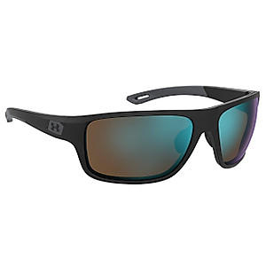 Under Armour Men's UA 0004/S Rectangular Sunglasses, Matte Black Blue/Blue Multi, 65mm, 16mm