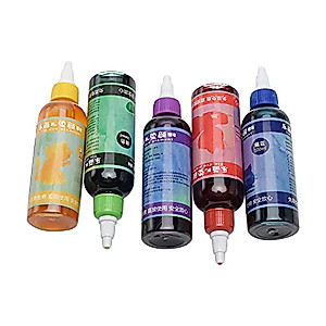 Textile Paints, Fabric DIY, Harmless Tie Dye Kit, Skin Safe Dye, Machine Washable Dyes, Clothing Accessories Decorating(Size:5 Set)