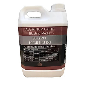 Aluminum Oxide - 10 LBS - Medium to Fine Sand Blasting Abrasive Media for Blasting Cabinet or Blasting Guns. #80 GRIT