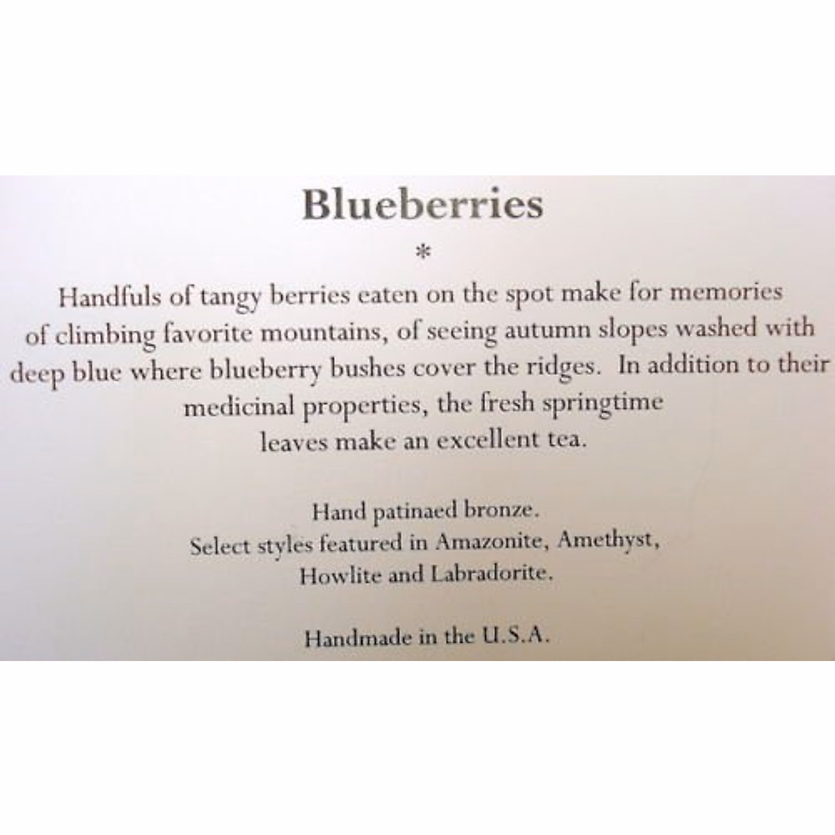 Blueberry Adjustable Ring by Michael Michaud #8422