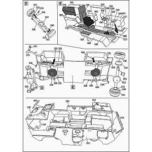 ACE 72438-1/72 - V-100 (XM-706 E2) USAF Armored Patrol Car Armor kit