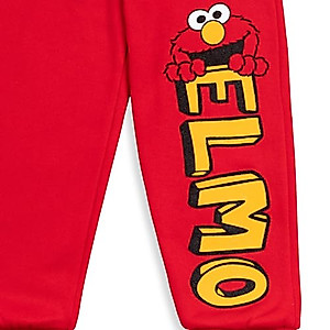 Sesame Street Elmo & Friends Baby Boys Fleece 2 Pack Jogger Pants 18 Months Black/Red