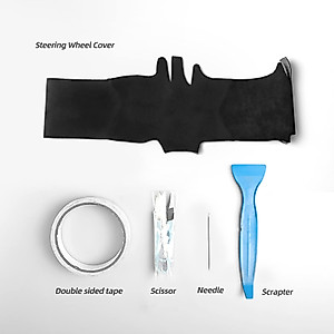 Alfanxi Hand Stitch Sewing Italy Alcantara Car Steering Wheel Cover Wrap for Infiniti EX35/G37/G37/G37x /Q60 /QX50