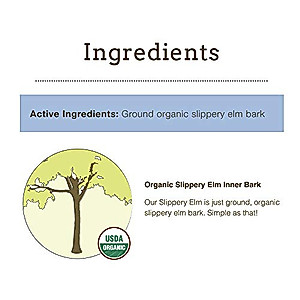 Herbsmith Organic Slippery Elm - Digestive Aid for Dogs and Cats - Constipation and Diarrhea Relief for Dogs and Cats - Megaesophagus Dog Aid- 75g