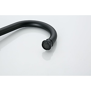 Derengge Matte Black Bathroom Sink Faucet,3 Hole Two Handle Bathroom Faucet with Pop up Drain, 8 Inch Widespread Bathroom Faucet for Bathroom Sink Vanity RV Farmhouse Sink,LF-0285-MT