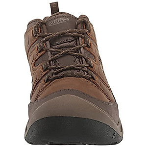 KEEN Men's Circadia Low Height Comfortable Waterproof Hiking Shoes, Shitake/Brindle, 14 Wide