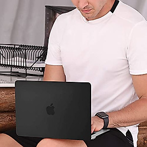 MOSISO Compatible with MacBook Pro 16 inch Case 2020 2019 Release A2141 with Touch Bar Touch ID, Ultra Slim Protective Plastic Hard Shell Case & Keyboard Cover Skin, Black