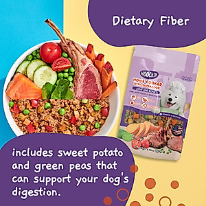MOOCHIE Home Cooked Superfood Wet Dog Food - Joint & Bone - Lamb, Sweet Potato & Spinach - No Artificial Flavors or Preservative - 6 x 9 oz Pouch