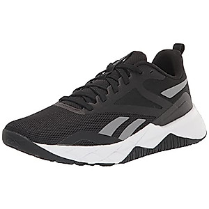 Reebok Women's NFX Cross Trainer, Black/Pure Grey/White, 7.5