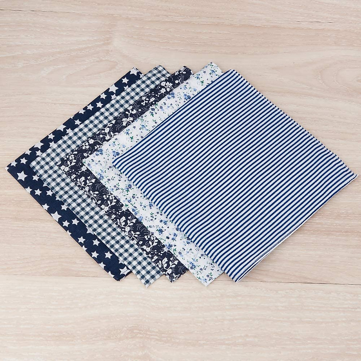 HOULIFE 5-10 PCs 100% Cotton Floral Printed Handkerchief Elegant Hankies for Women Ladies Girls Wedding Party