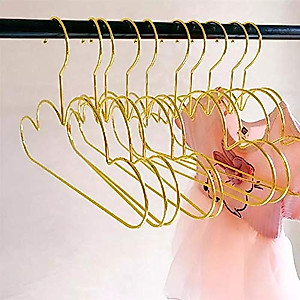 WALNUT 5pcs Hangers Non Slip Metal Toddlers Clothes Hanger Golden Kids Cloud Shape Coat Hanger Clothing Storage Organizer Rack