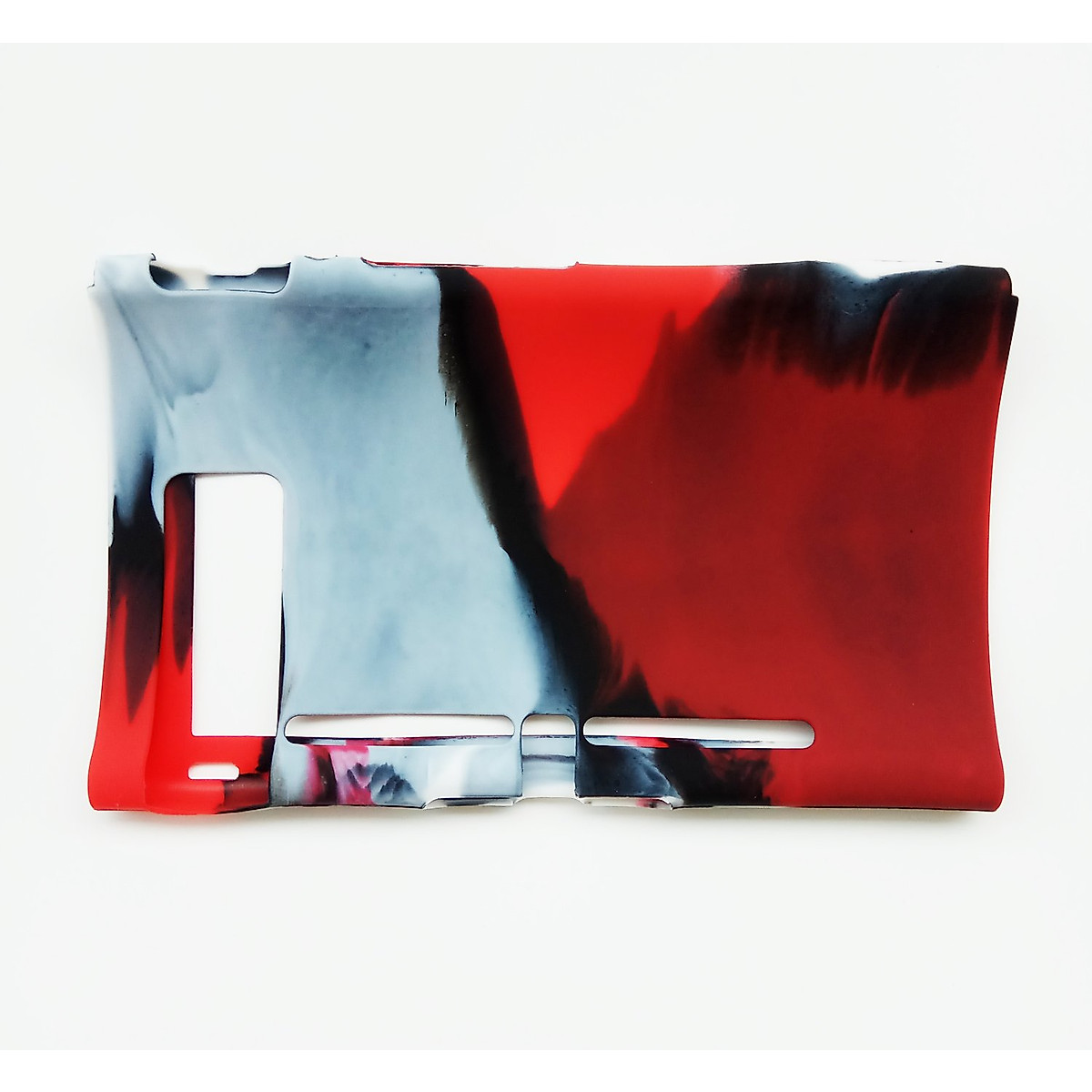 Hikfly 3pcs Silicone Gel Non-Slip Cover Skin Protector Case Kits Compatible for Nintendo Switch 6.2" Screen(2017) Consoles and Joy-Con Controllers+8pcs Thumb Grips Caps(Red Camou)