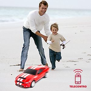 BDTCTK Remote Control 1/24 Ford Mustang Shelby GT500 RC Model Car, Toys for Kids and Adults Red