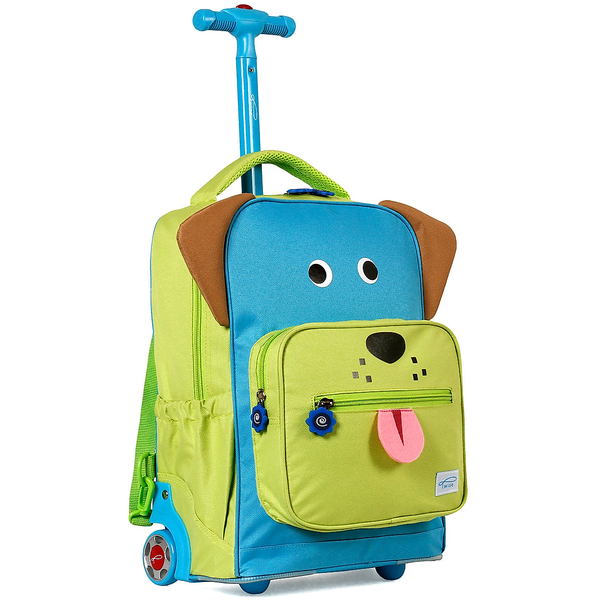 TWISE SIDE-KICK SCHOOL, TRAVEL ROLLING BACKPACK FOR KIDS AND TODDLERS (PUP)
