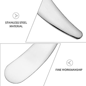 Healifty Mini Metal Cosmetic Spatulas Cream Spoon Practical Cosmetics Dig Scoop Cosmetics Spoon for Mixing and Sampling Makeup Cosmetic Beauty Tools