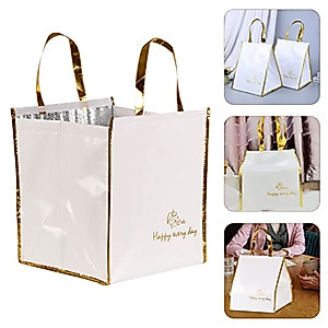 Cabilock Backpack Cooler Food Delivery Bag Multi-function Food Thermal Bag Insulated Food Delivery Bag Fresh-keeping Cake Pizza Packaging Bag for Restaurant, Catering, Grocery Transport Cooler Bag