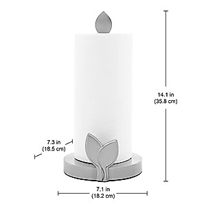 Kamenstein Perfect Tear Paper Towel Holder, 7.39 x 7.17 x 14.13-Inch, Stainless Steel