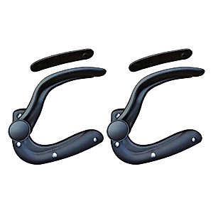 harayaa Office Chair Adjustable Armrest Pair Support Arms and Elbow Replacements with Mount Screws Comfort with Pads Gaming Chair Armrest Pads, Black