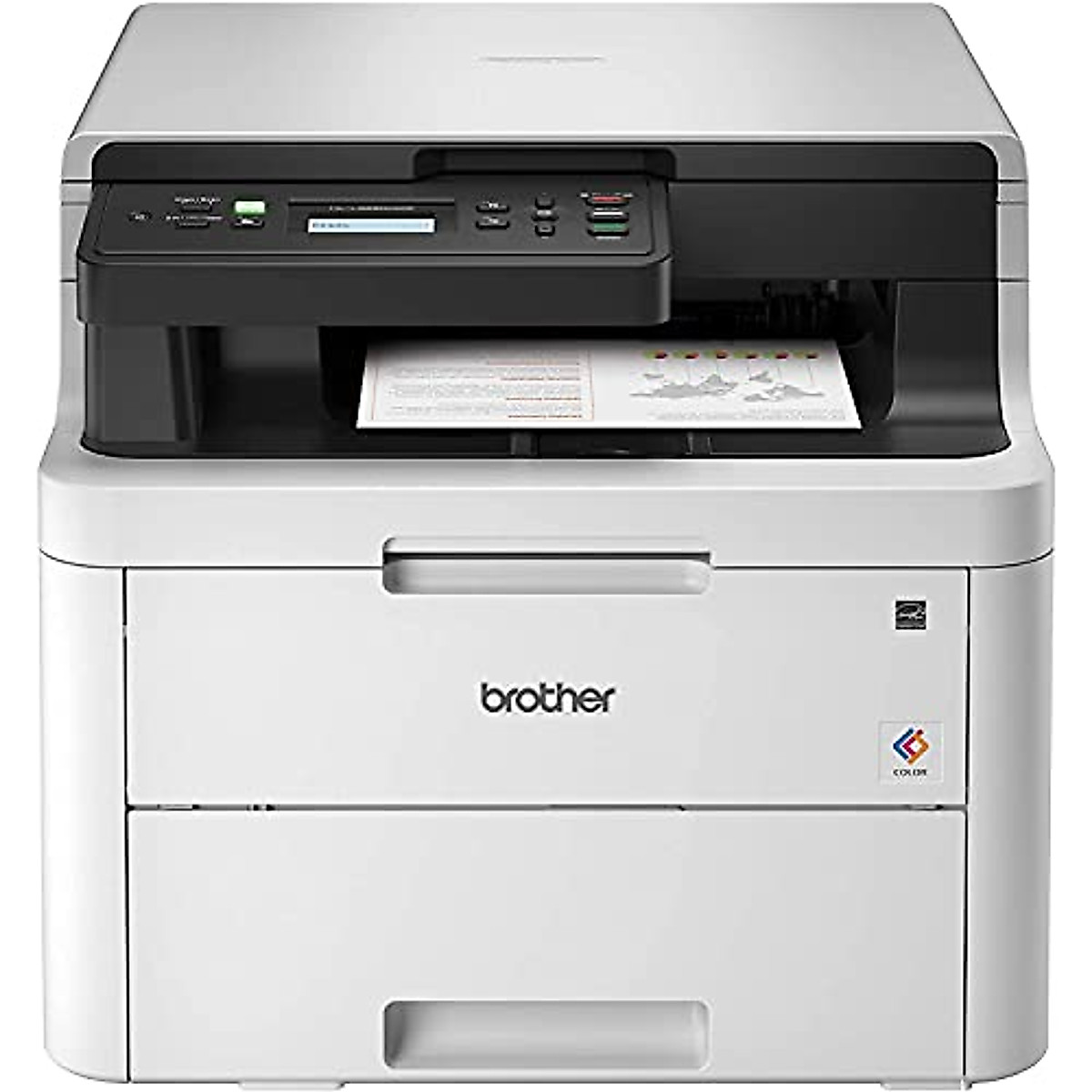 Brother L-3290CDW Series Compact ALL-in-One Business Home/Office Digital Color Printer I Print Copy Scan I Wireless I Mobile Printing I Auto 2-Sided Printing I 25 PPM I 250 Sheets/Tray + Printer Cable