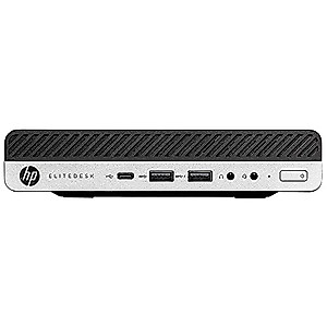 HP EliteDesk 800 G4 Desktop Mini - Intel Core i5-8500T - 16GB DDR4-256GB SSD - Intel UHD Graphics 630 - Windows 10 Pro 64-bit (Renewed)