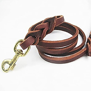 TREXDP Woven Dog Collar for Pet Dog Walking Training Medium and Large ( Color : D , Size : 280cm )
