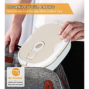 900ml Lunch Box, 304 Stainless Steel Adult Lunch Containers Portable Leakproof Eco-Friendly Hot and Cold Food Stackable Bento Box Food Storage for Office Outdoor Travel（1 Layer）