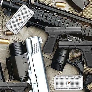 Wisesorb 100 Gram 3 Pack Indicating Silica Gel Canister, Gun Safe Dehumidifier (Orange to Green), Reusable Desiccant Canister Dehumidifier