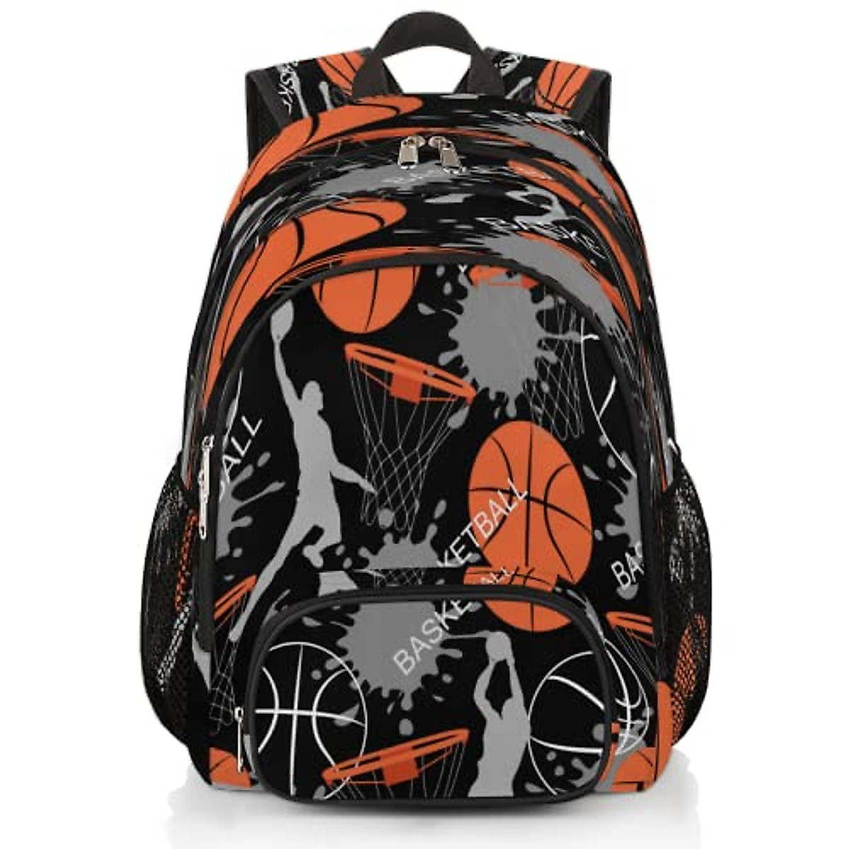 Backpack for School Girls Boys,Basketball Slam Dunk School College Backpack Rucksack Travel Bookbag Student Classics Backpack Cute Book Bags With Chest Strap