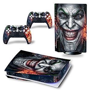 gotor Vinyl Sticker Pattern Decals Skin for PS5 Playstation 5 Console and 2 Controllers Skins (Playstation 5, Type-R)