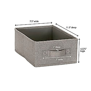 Household Essentials Narrow Closet Organizer Drawers 2 Pack, Gray