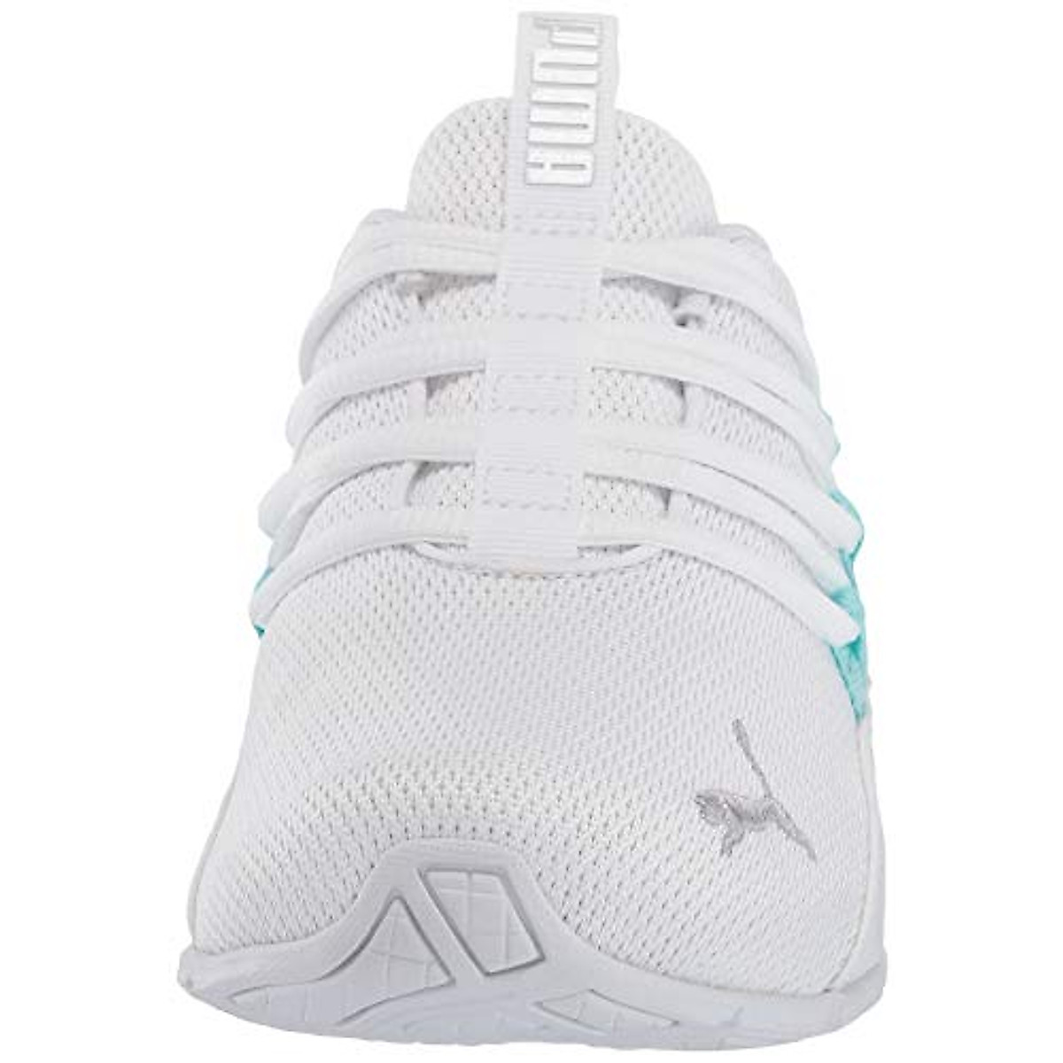 PUMA Women's Riaze Prowl, Puma White-Gulf Stream, 9