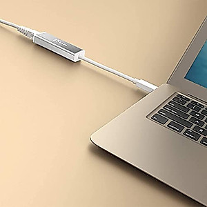 j5create USB 3.0 to RJ45 Gigabit Ethernet Adapter, 10/100/1000 Ethernet LAN Network Adapter for Mac, Windows 11/10/8.1/7, Chrome OS, Desktop, Laptop (JUE130)