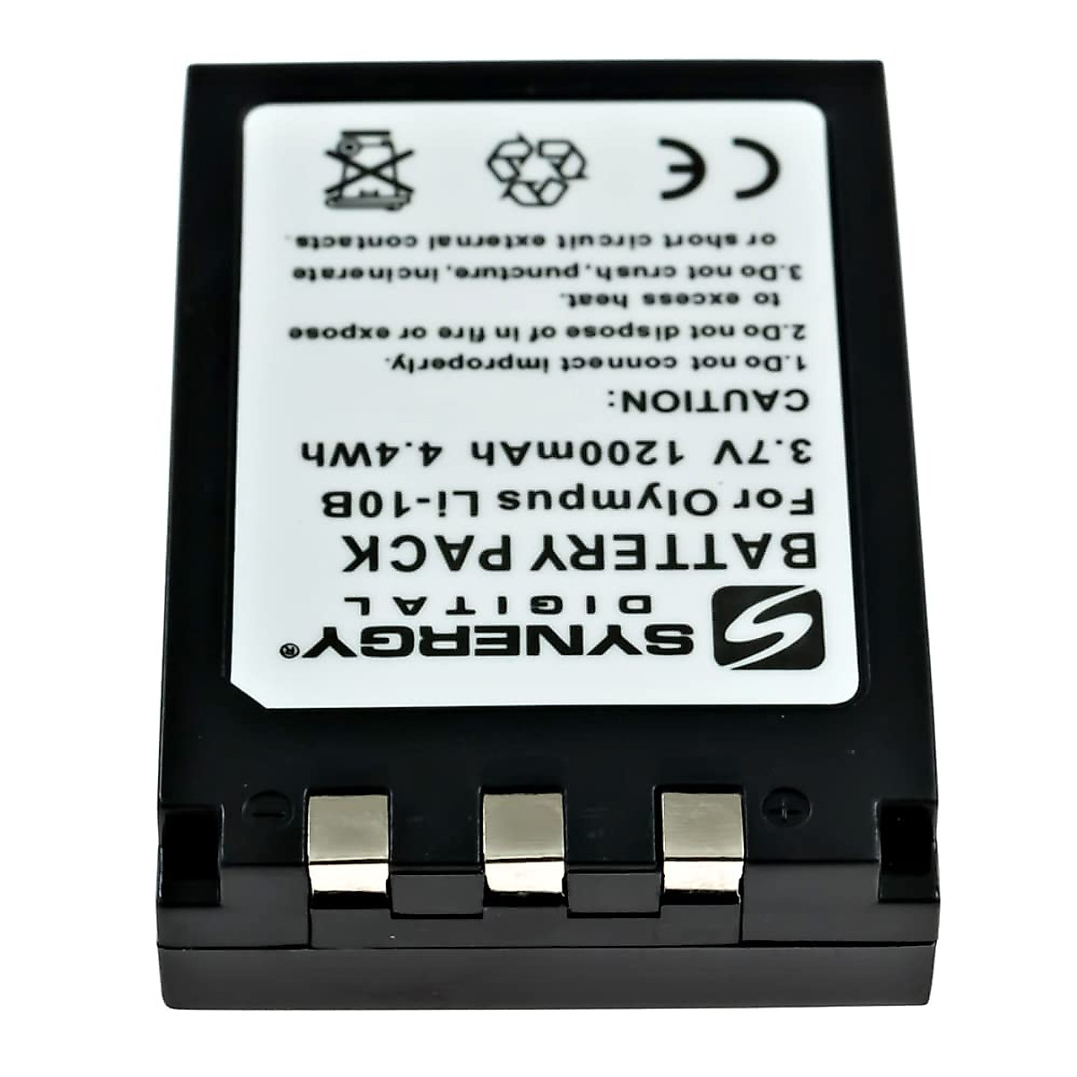 SDLI10B Lithium-Ion Battery - Ultra High Capacity (3.7V 1090 mAh) - Replacement for Olympus LI-10B and LI-12B Batteries for Olympus C-50, C-5000, FE-200, IR-500, Stylus 1000, 300, 400, 410, 500, 600