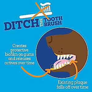 Twist + Lick Oral Gel for Dogs | Continuously Cleans Teeth and Freshens Breath for 24 Hours | Dog Toothpaste |Tasty Chicken Flavor |Dental Care for Dogs | Ditch The Toothbrush