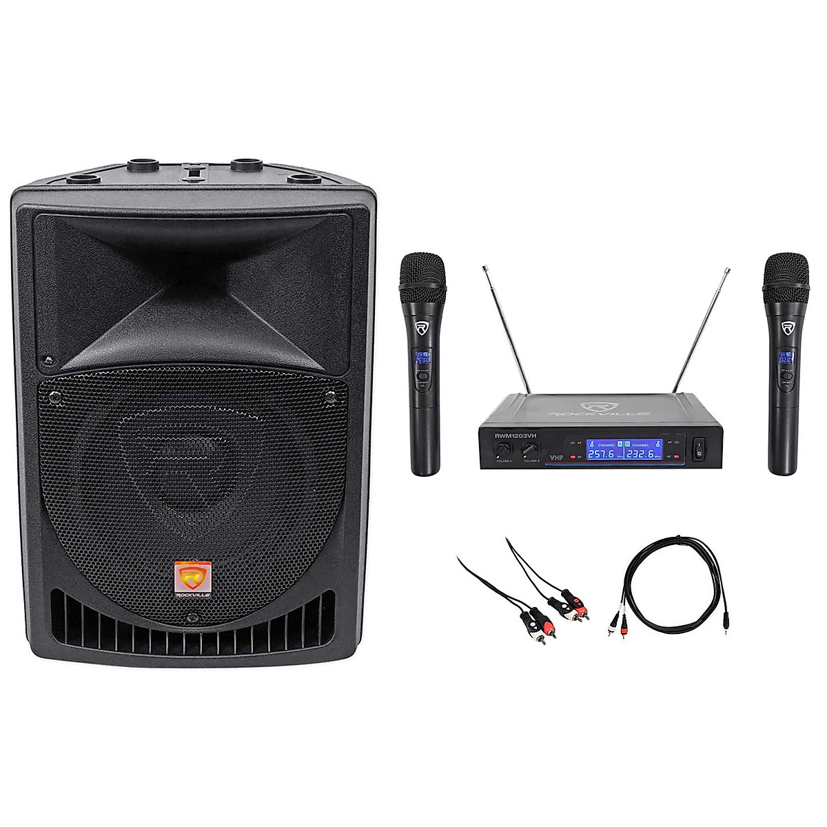 Rockville Powered 8" Pro Karaoke Machine/System 4 ipad/iPhone/Android/Laptop/TV