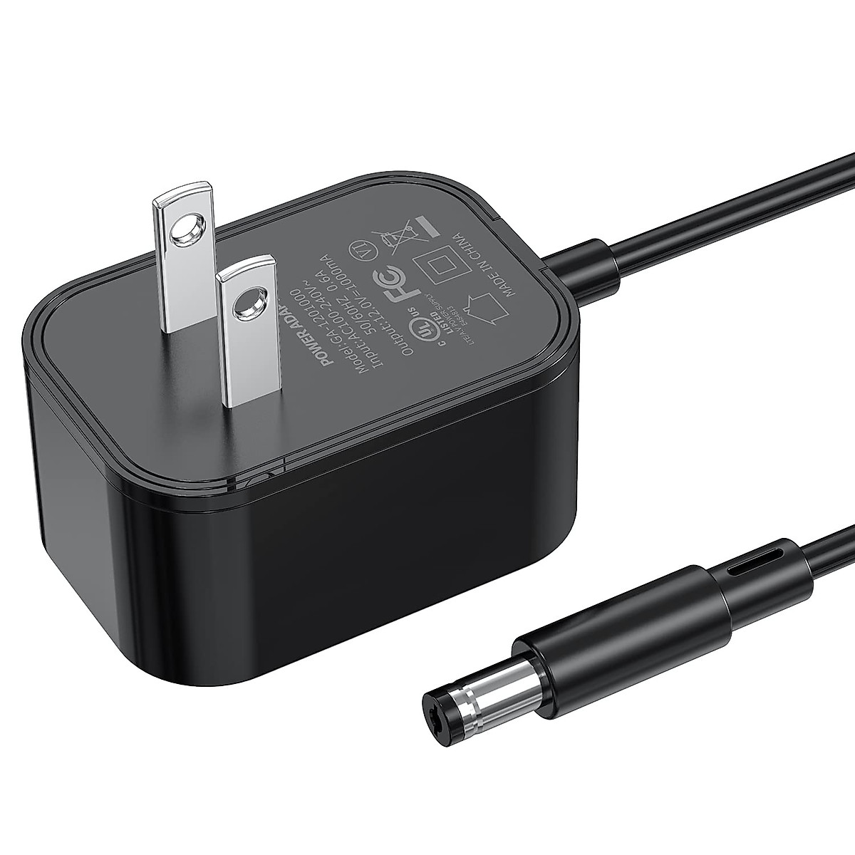 PC Fan Adapter, DC Power Supply Fan Splitter Cable, DC Female to 3 x 3/4 Pin