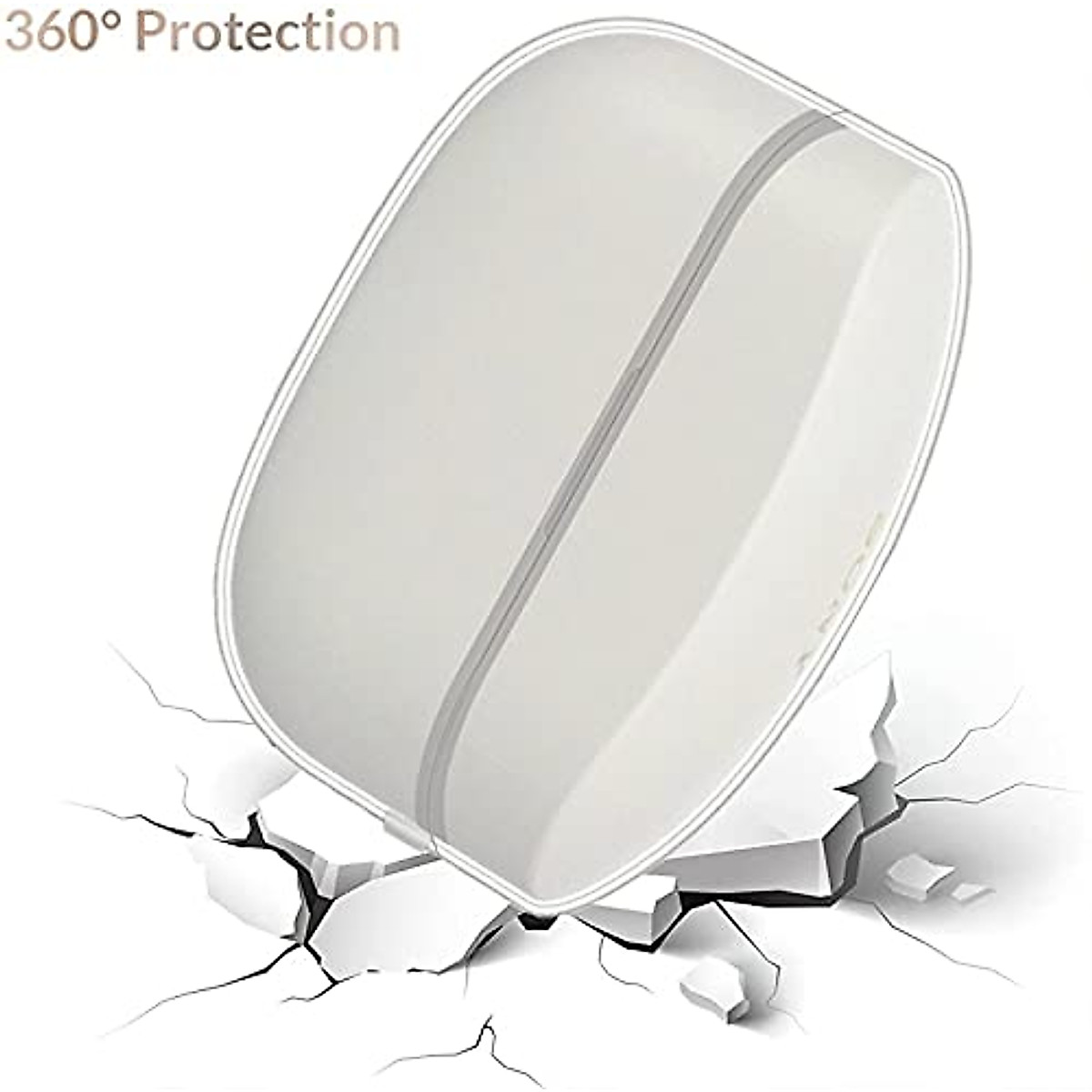 Compatible with Sony WF-1000XM4 Case, Lamshaw Protective Soft TPU Case with Keychain for Sony WF-1000XM4 Noise Canceling Truly Wireless Earbud (Transparent)