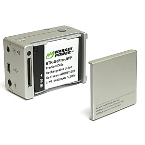 Wasabi Power Battery (2-Pack) and Charger for GoPro HD HERO2, GoPro Original HD HERO (2010 model) and GoPro AHDBT-001, AHDBT-002