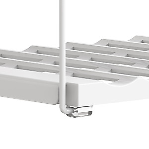 SimpleHouseware Water Bottle Storage Organizer, White