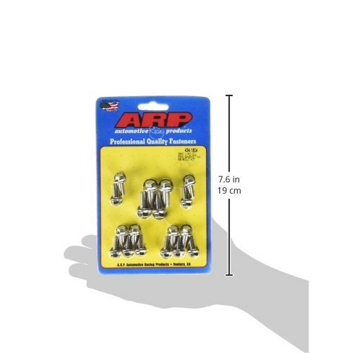 ARP 434-1804 Stainless Steel Oil Pan Bolt Kit for Small Block Chevy