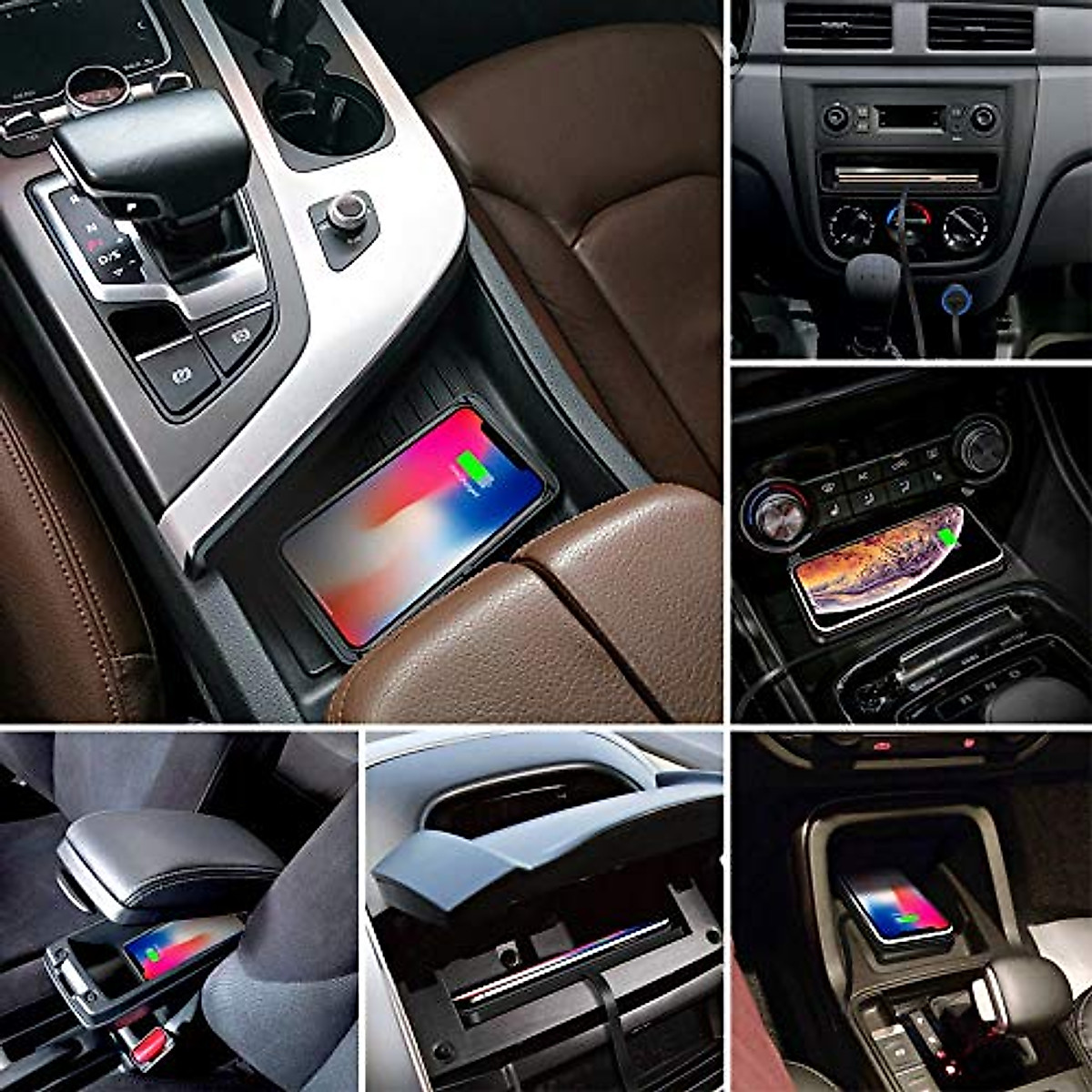 Wireless Charger,POLMXS Wireless car Charger Charging pad 10w Non Slip qi Charger pad Fast Wireless Phone Charger for car Cell phoneWireless Charging mat galaxy21/20 Note10 S9S10S8 (30cm Cable)(C2Y)