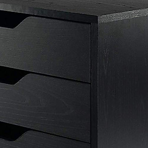 Winsome Halifax Storage/Organization, 5 drawer, Black