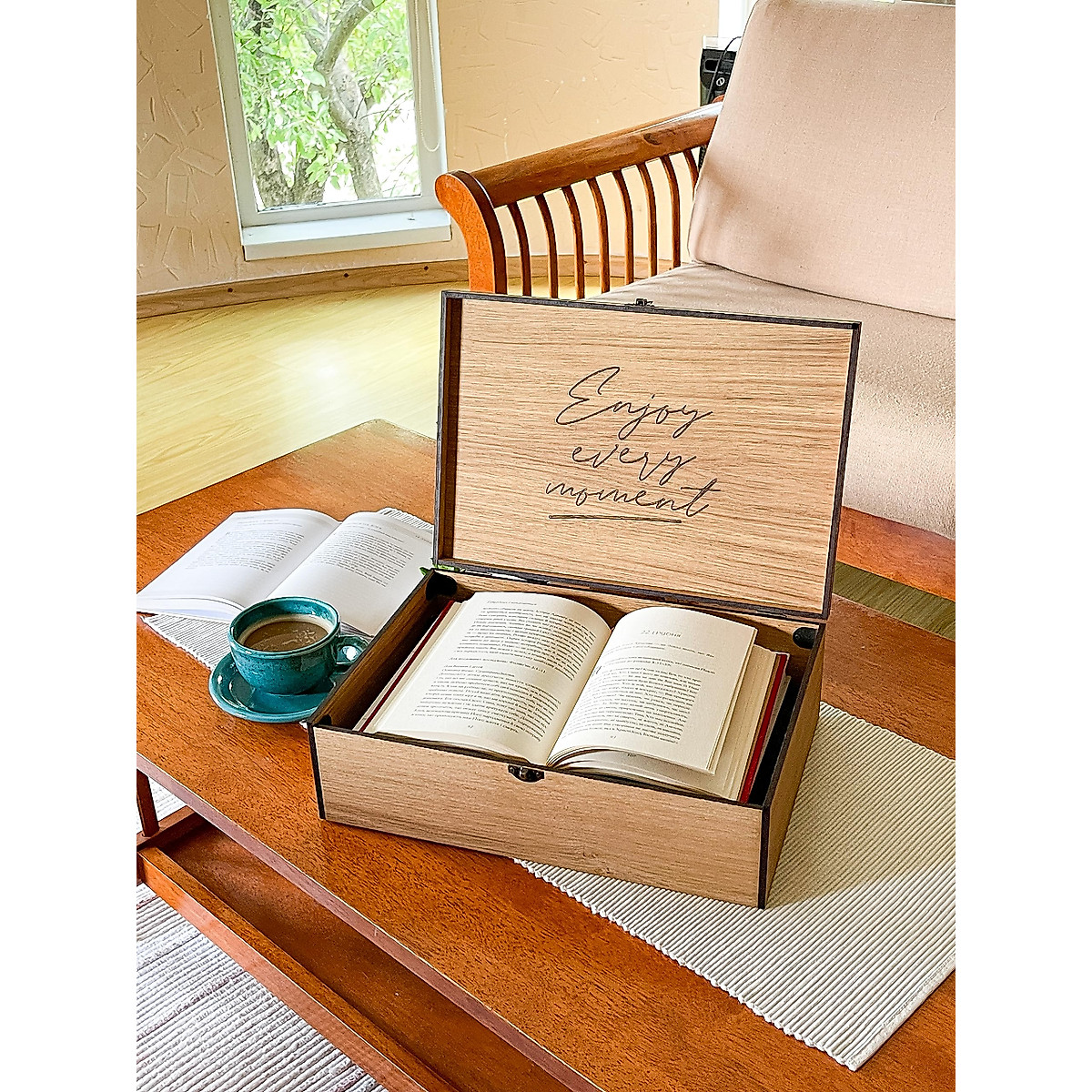 Personalized wooden name box for memories, keepsake - Christmas gift, present for Him, Boyfriend, Boy, Guy, Groomsmen, Friend for Birthday