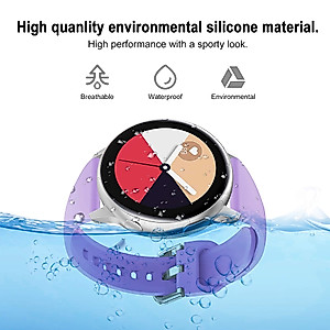 Compatible with Samsung Galaxy Watch 4 Band 44mm 40mm/Galaxy Watch 4 Classic 46mm 42mm Women Girls,Galaxy Watch Active 2 40mm 44mm,20mm Slim Smart Watch Bands for Galaxy Watch 3 41mm/Galaxy Watch 42mm