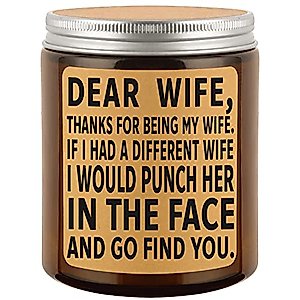 Gifts for Wife from Husband - Wife Gifts - Birthday Gifts for Wife - Gifts for Mom, Women -I Love You Gifts for Her, Him, Romantic Gifts- LUOYUO Lavender Scented Candles