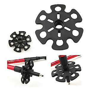 BESPORTBLE 10 Pcs Trekking Pole Snow Baskets Removable Mud Ski Basket Walking Hiking Stick Replacement Accessory for Hiking Trekking Walking Poles