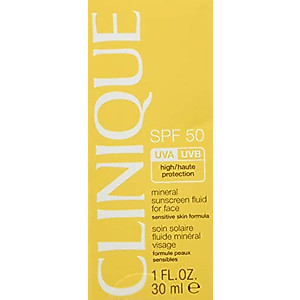 Clinique Spf 50 Mineral Sunscreen Fluid for Face, 1 Ounce